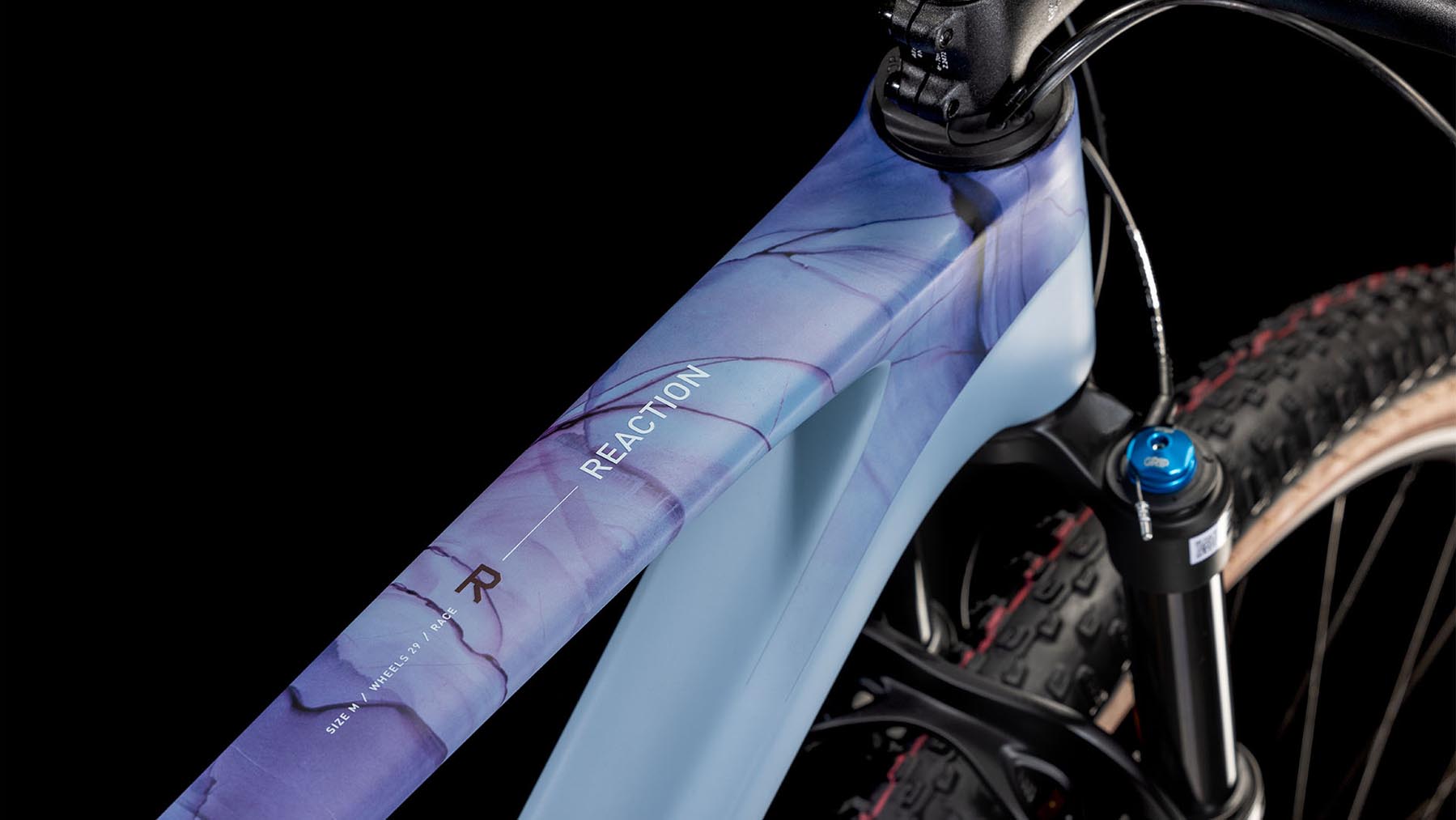 Cube Reaction C:62 Race pigeonblue n art 2025 - Hardtail Mountainbike ...